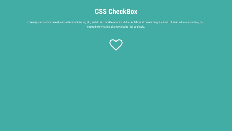 CSS CheckBox