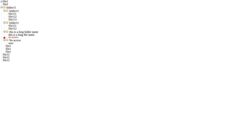 Tree menu (pure CSS)