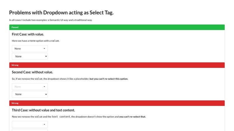 Semantic UI 2.0.7: Dropdown Nullable Option