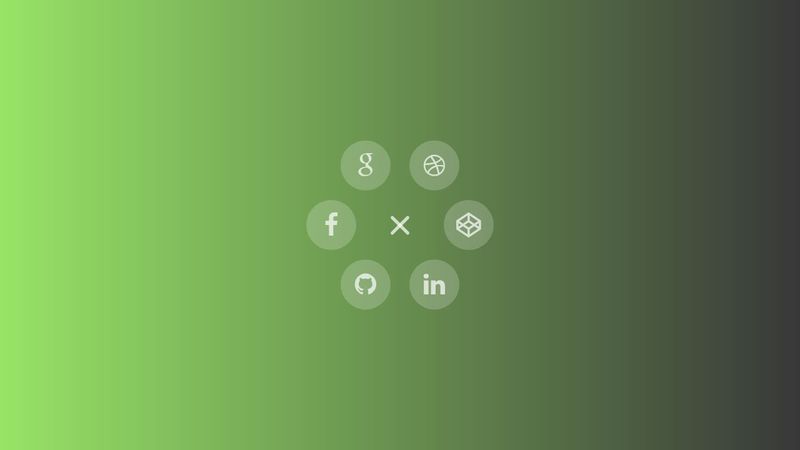 Pure CSS Circle Menu