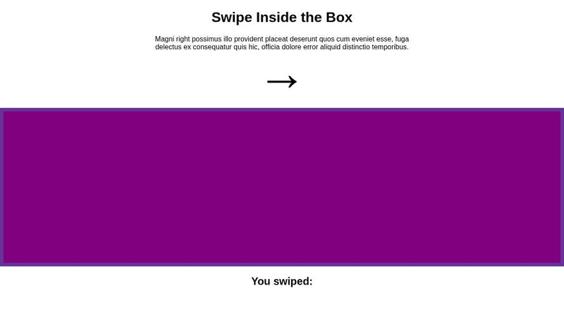 Display Swipe Direction