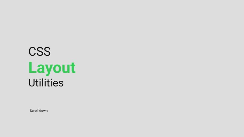 CSS Layout Utilities