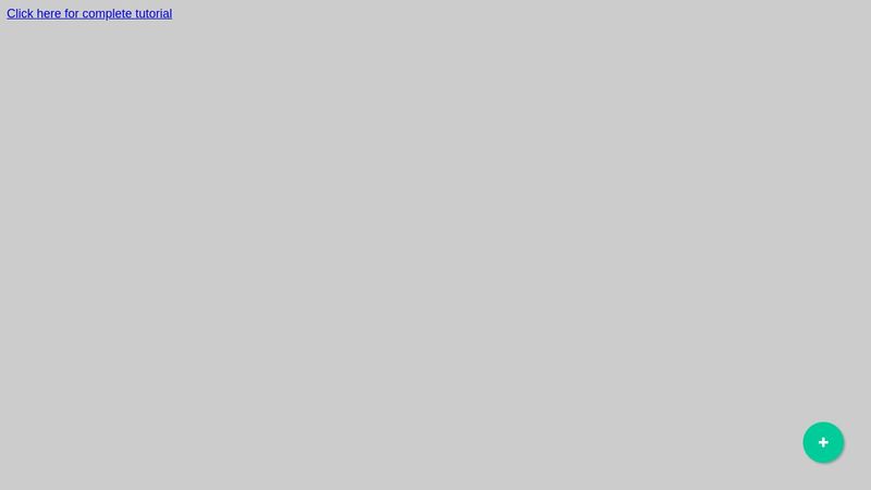 Simple css floating button