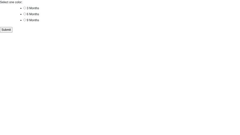 jQuery Validate - Radio button example