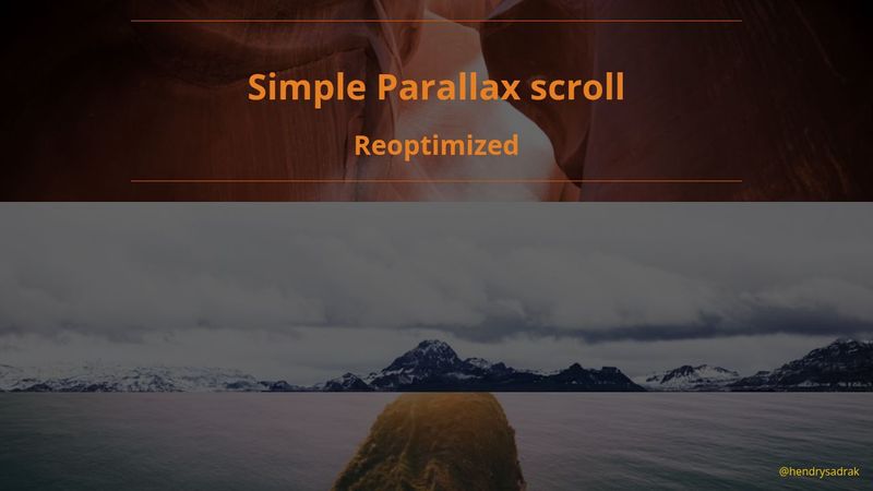 Simple parallax scroll