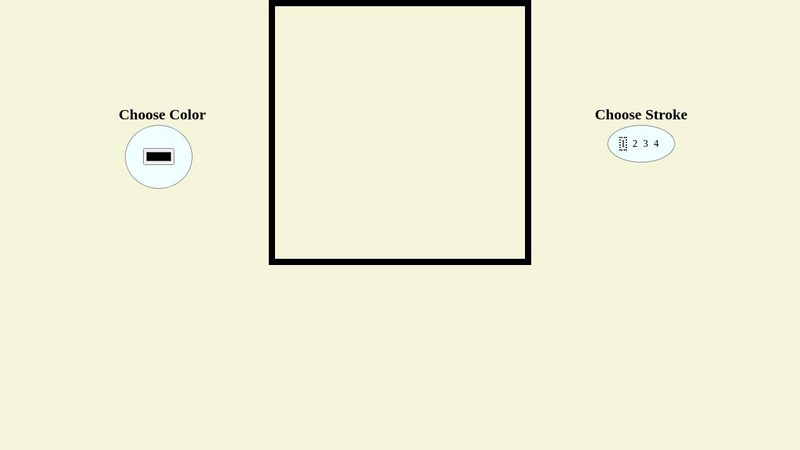 A paint board using HTML5 Canvas