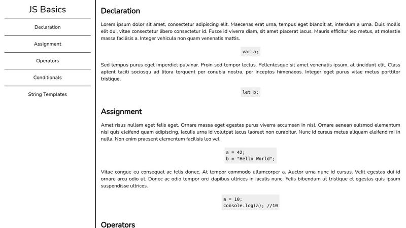 Technical Documentation Page