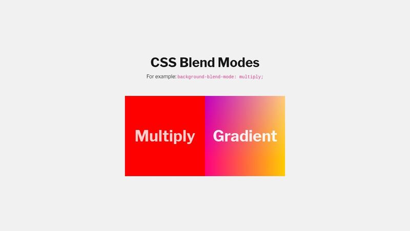CSS Blend Modes