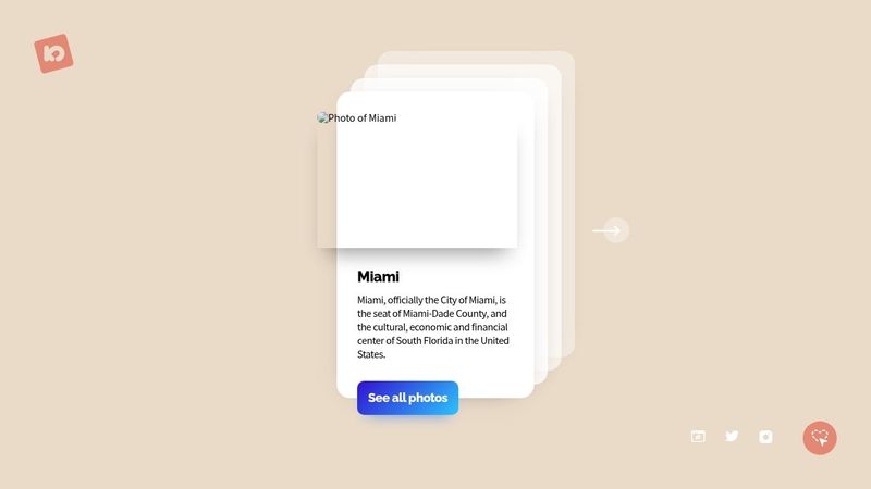 Teaser Card Slider Element | CSS3 Animations | VanillaJS