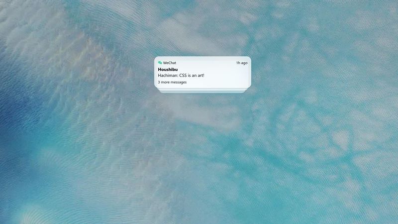 IOS Notification Fold Toggle
