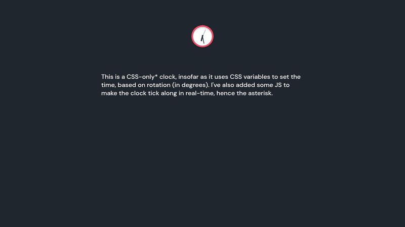 CSS-Only* clock 🕓