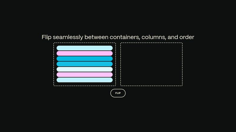 Flip Plugin Between columns and order