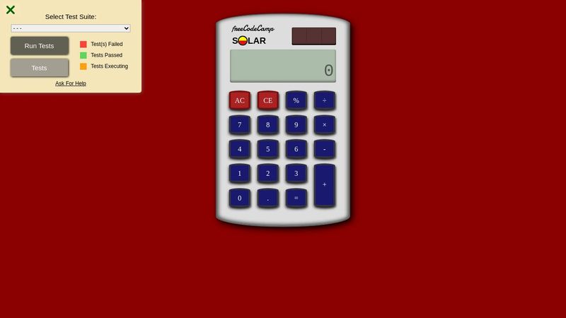 freeCodeCamp - Front End Libraries Projects - JavaScript Calculator