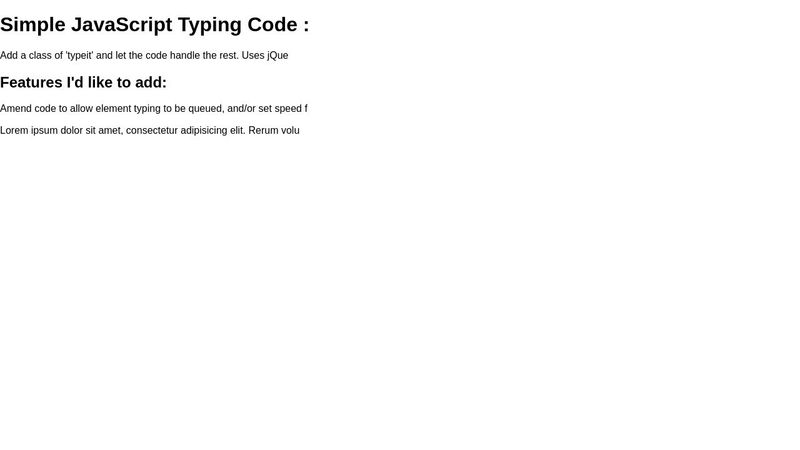 TypeIt - Javascript typewriter effect