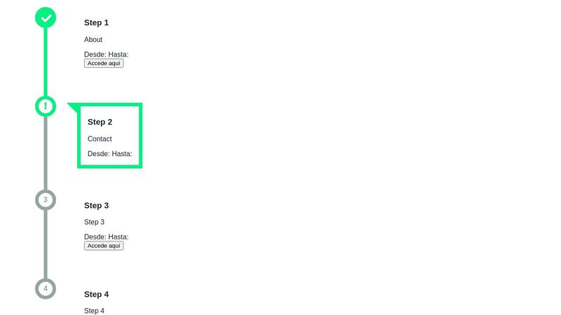 Step Vertical Progress Bar