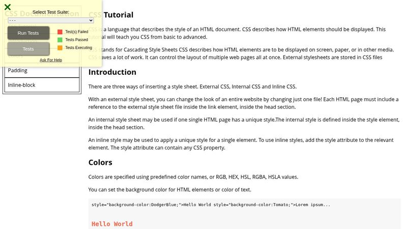 CSS Tutorial