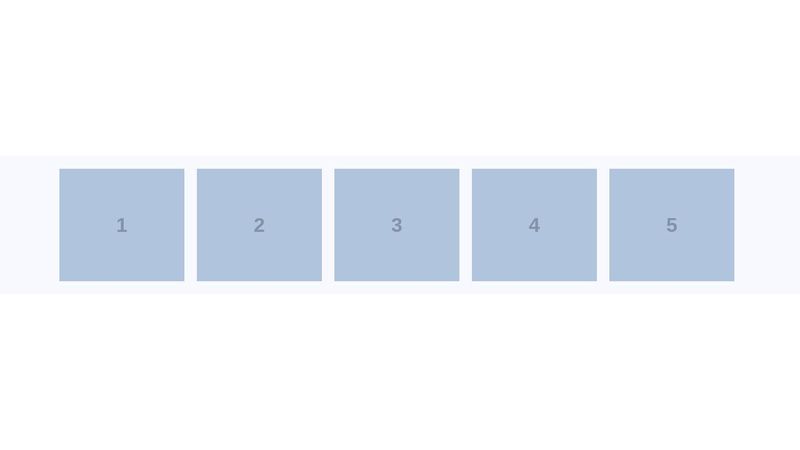 CSS only horizontal slider with flexbox