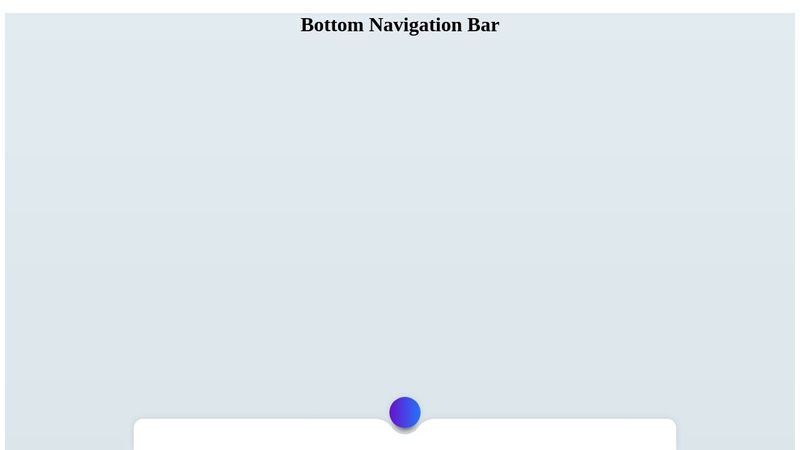 Pure Css Floating Bottom Navigation Bar 6906