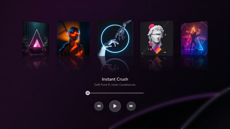 Music Player with Slider | Swiper JS