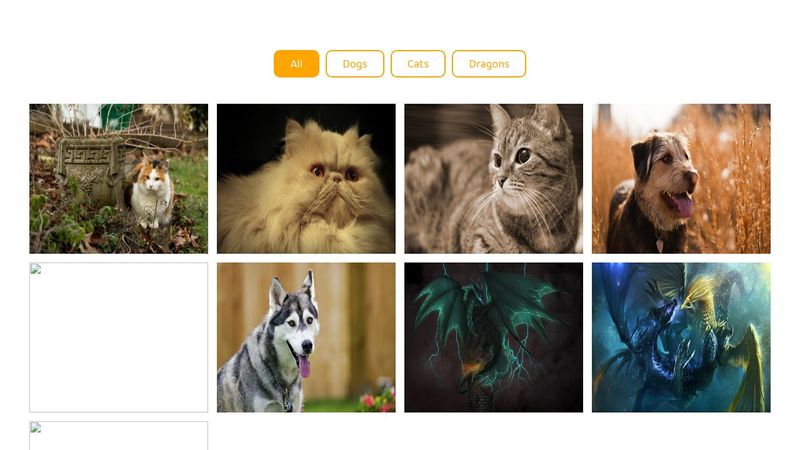 Responsive Filterable Gallery with Preview