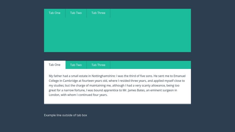 #5: Animated CSS Tabs (complete)