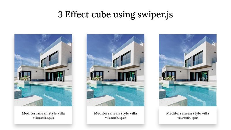 Effect cube #swiper.js #scss