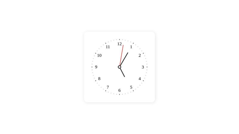 CSS clock