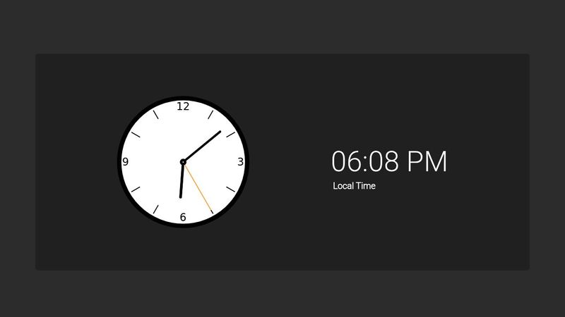 Clock WebApp