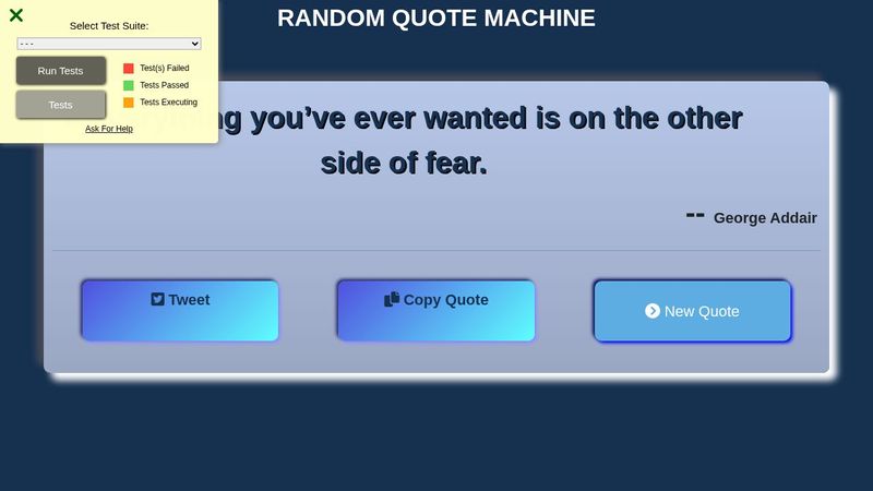 Random Quote Machine (FreeCodeCamp)