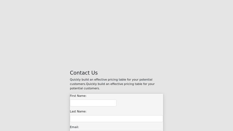 Bootstrap 5 Contact Form