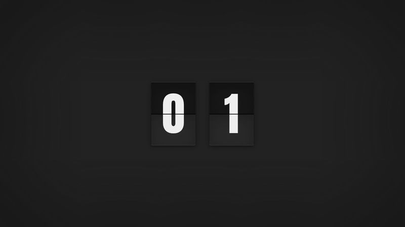 3D Flip Clock Counter in Pure CSS (Rebound)