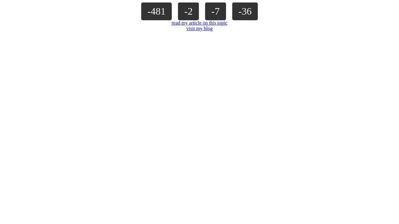 Building a Countdown Timer with JavaScript and CSS