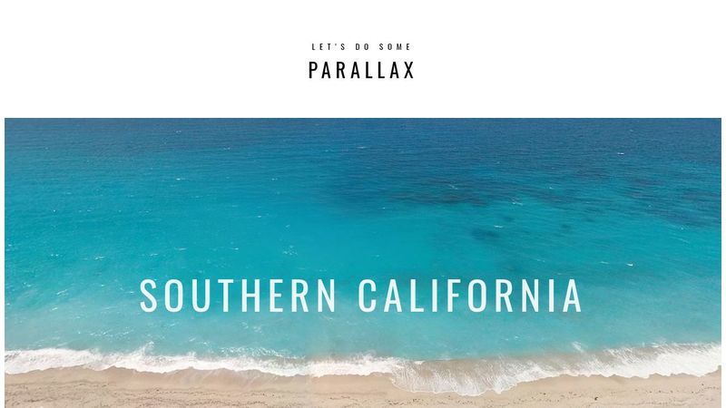Parallax Landing Page