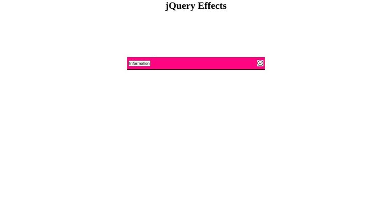 jQuery hide/show efect