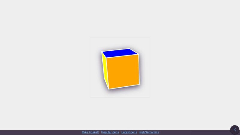 Rotating 3d SVG Cube - no libraries (vanilla JS)