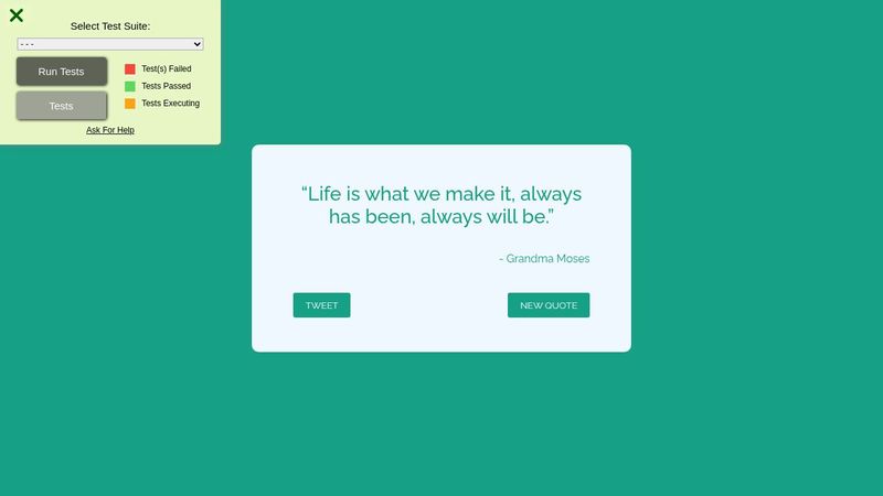 (FCC) Random Quote Machine (React && Redux)