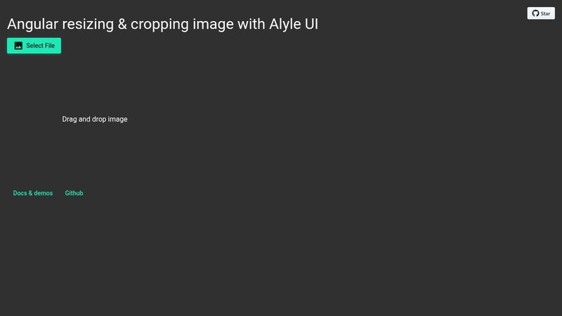 Angular 7 resizing & cropping image