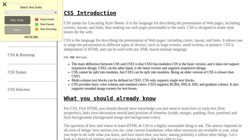FCC CSS Technical Documentation for CSS