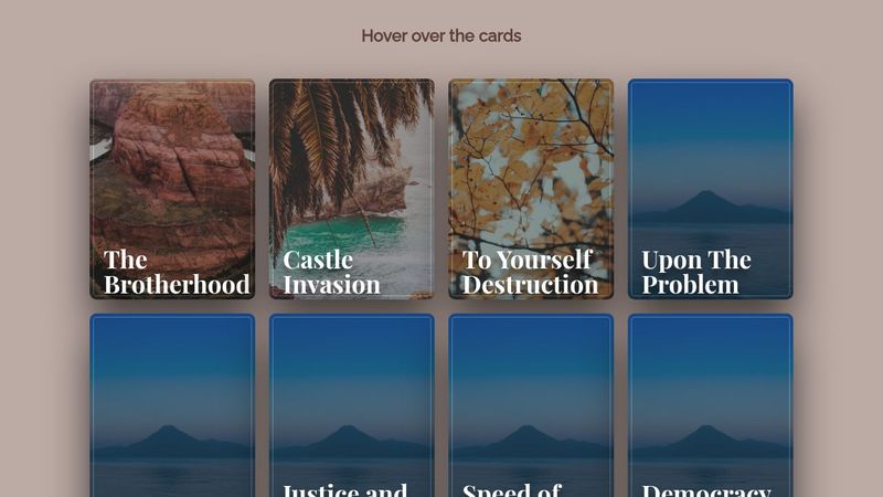 Parallax Depth Cards