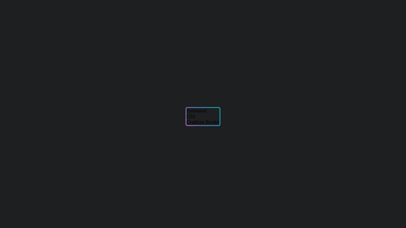 Animated CSS Gradient Border