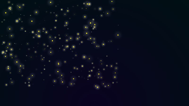 🟡 Floating Fireflies | HTML, CSS, JS