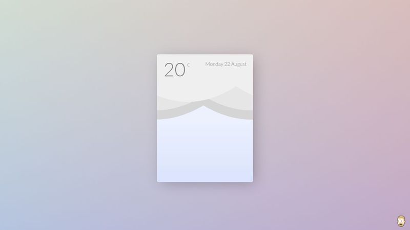 Animated Weather Cards