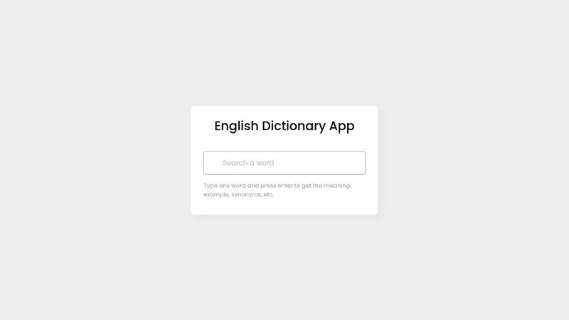 Dictionary App