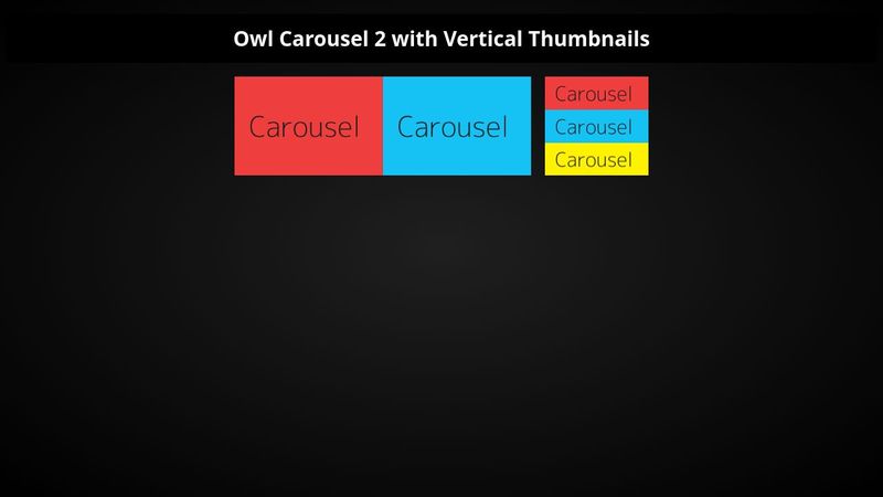 Owl Carousel 2 with Vertical Thumbnails