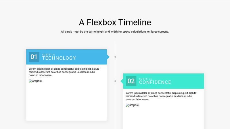 Flexbox Timeline Layout