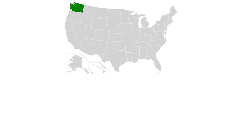 Interactive US / States Map - SVG - Hover - CSS