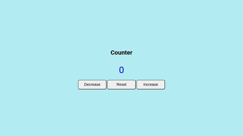 Counter Vanilla JS