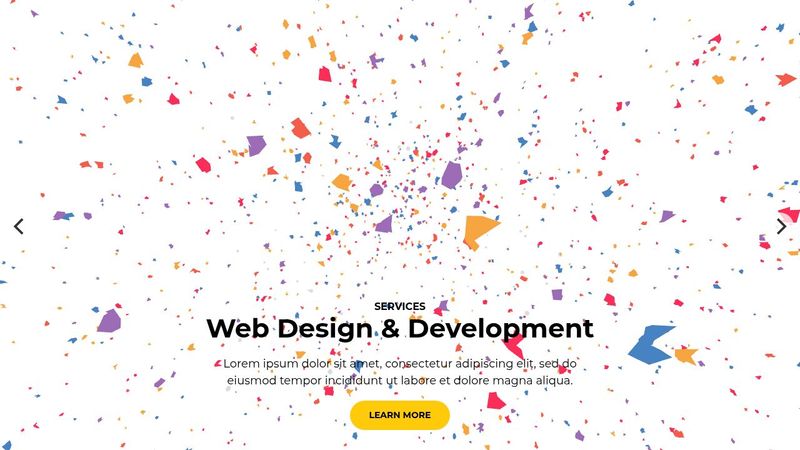 Three js - Particle Slider