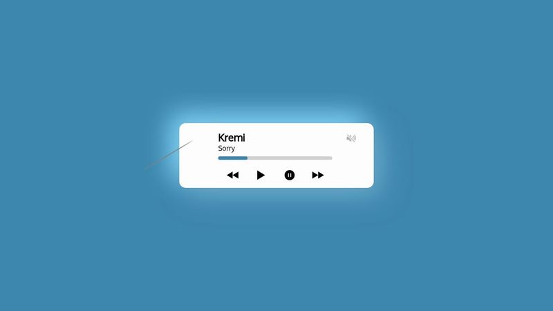 audio player widget
