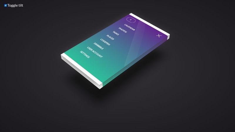 Pure css mobile menu
